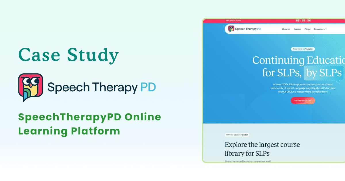 SpeechTherapyPD Online Learning Platform | Case Study